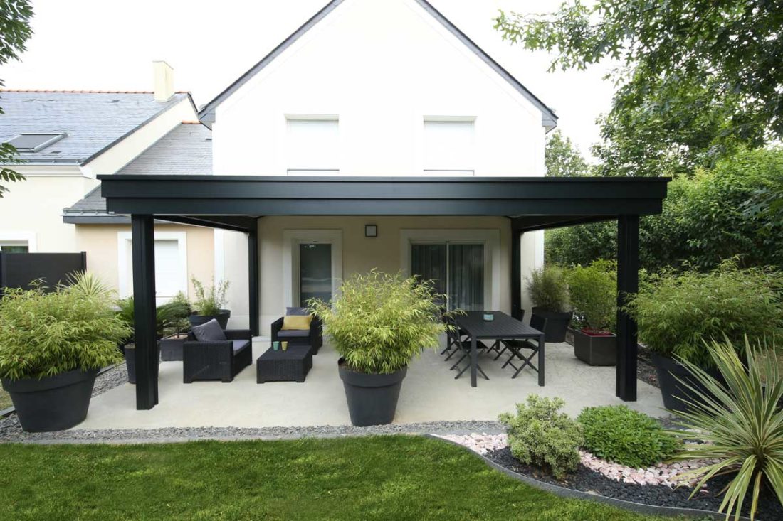 Préau en aluminium prêt à poser – Amexso